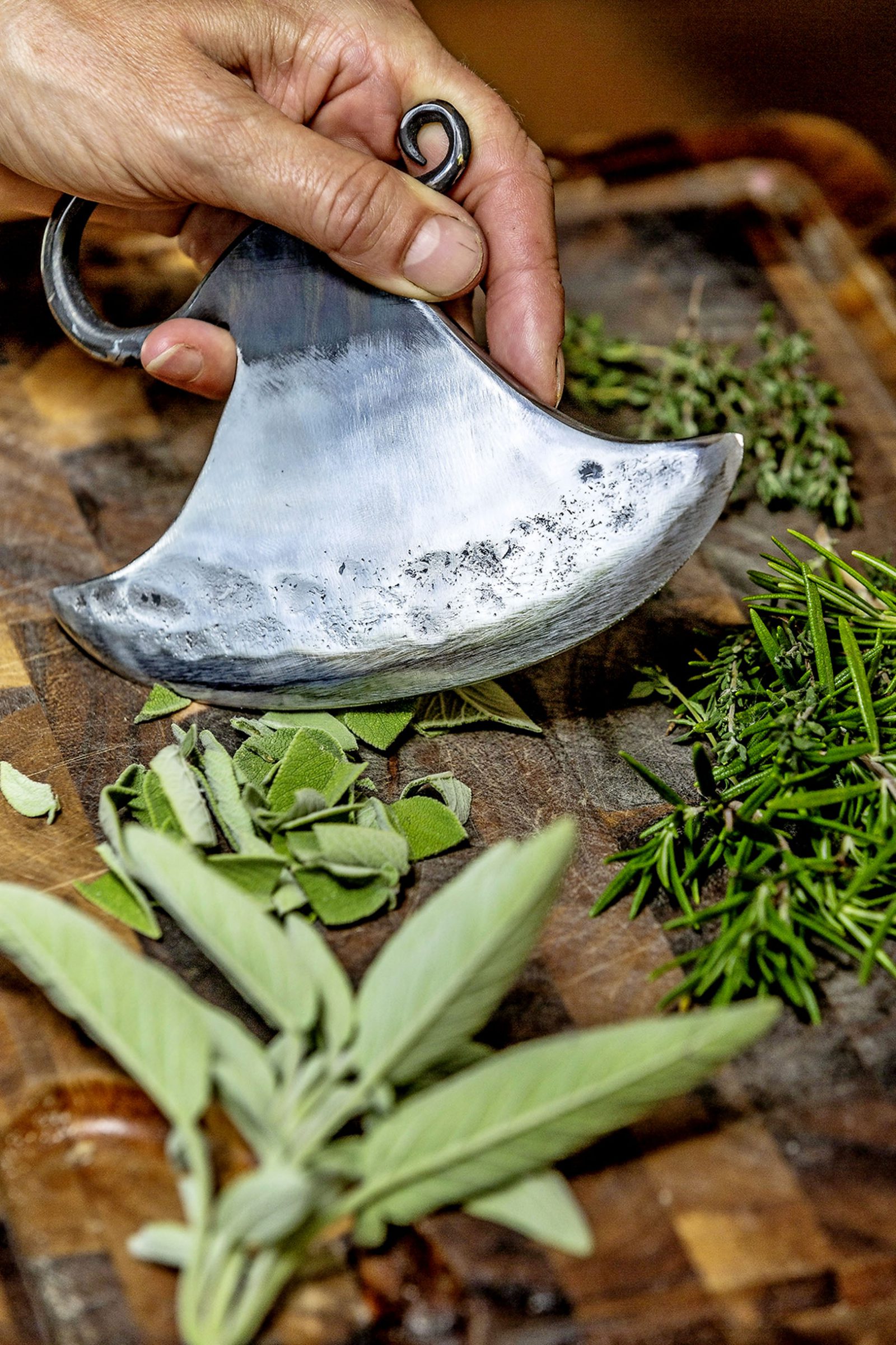 Hand Forged Herb Cutter - Forged Ironmongery