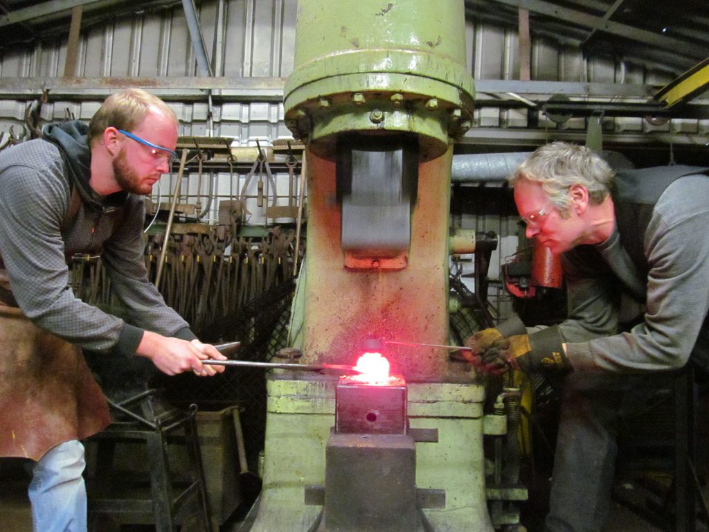 Blacksmithing Blacksmith Courses at Frasham Forge in Norfolk.