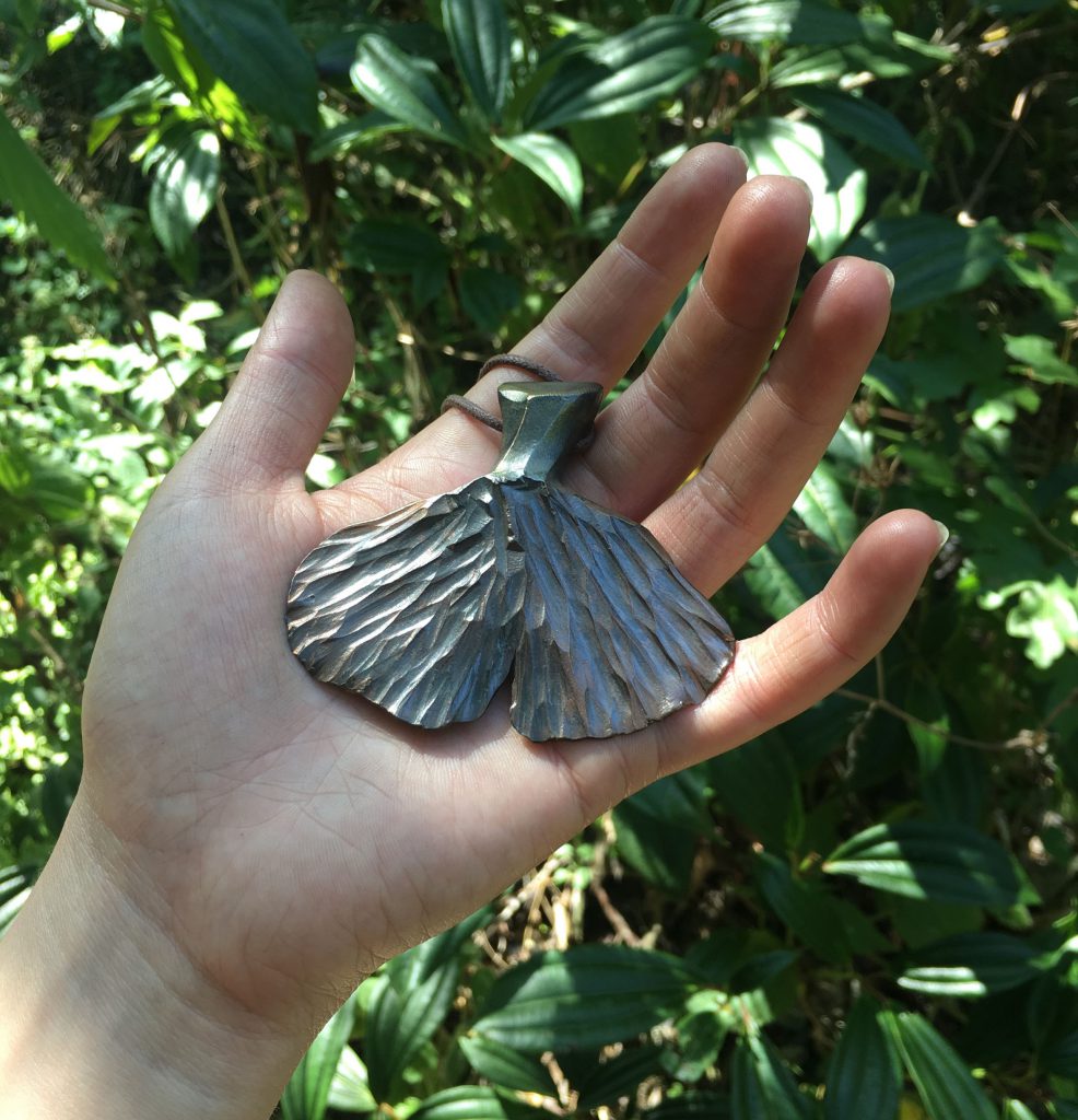 Large Hand Forged Bronze Pendant Necklace - Forged Ironmongery