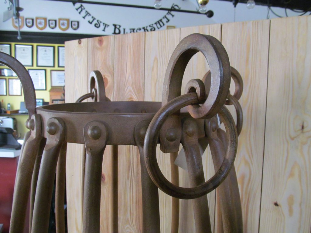 Hand Forged Italian Style Fire Basket - Forged Ironmongery