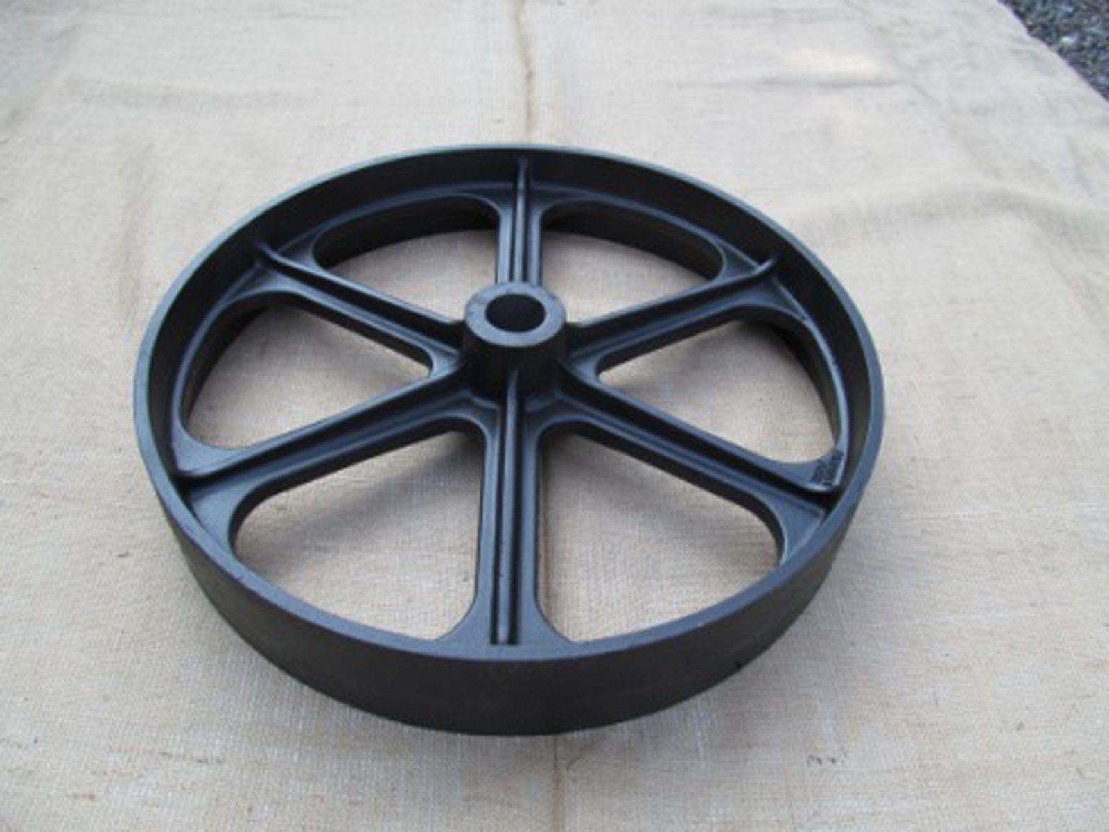 Cast iron rear wheel - Forged Ironmongery